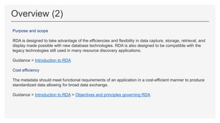 The Official RDA Toolkit - Opportunities for Efficiency - Thurstan ...