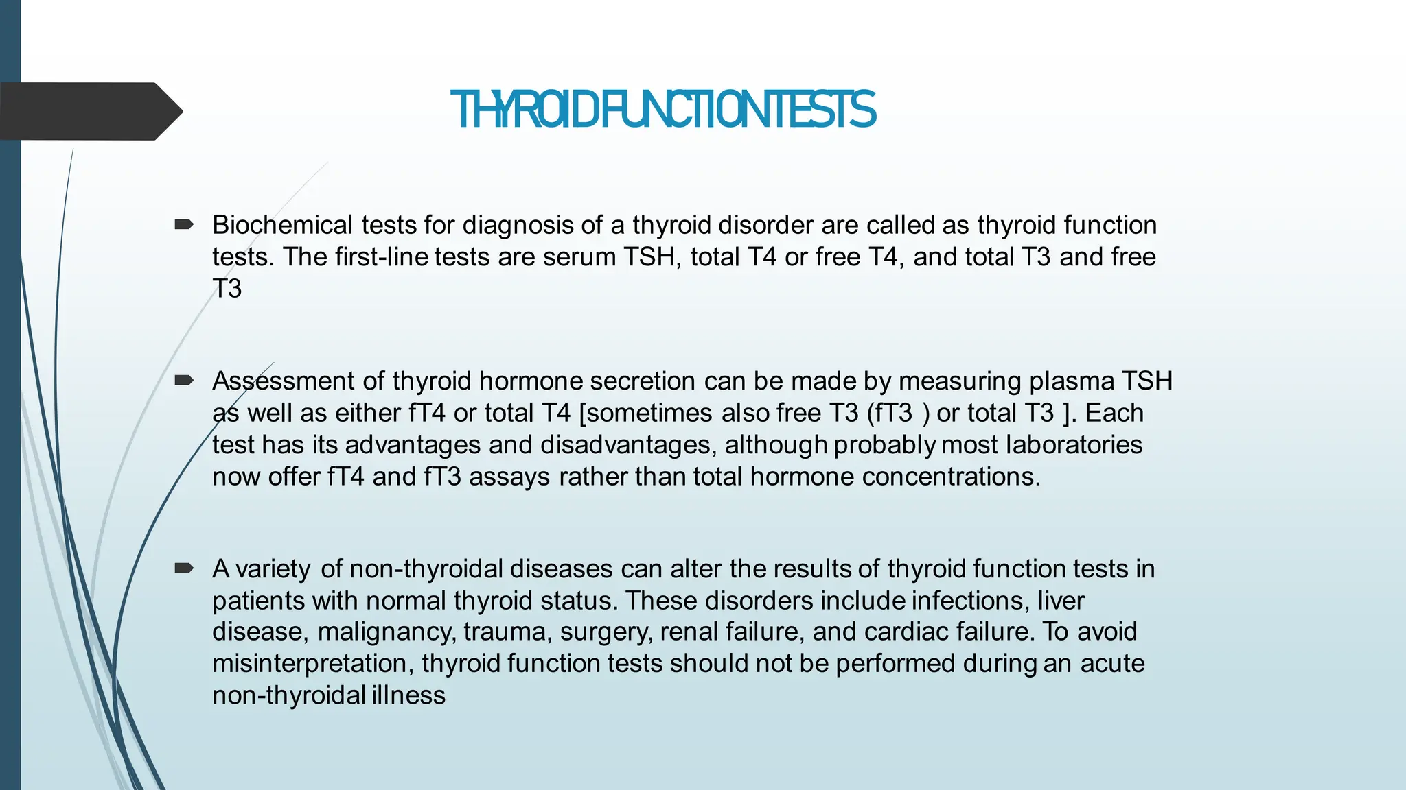 Thyroid Function Tests and clinical interpretation | PDF