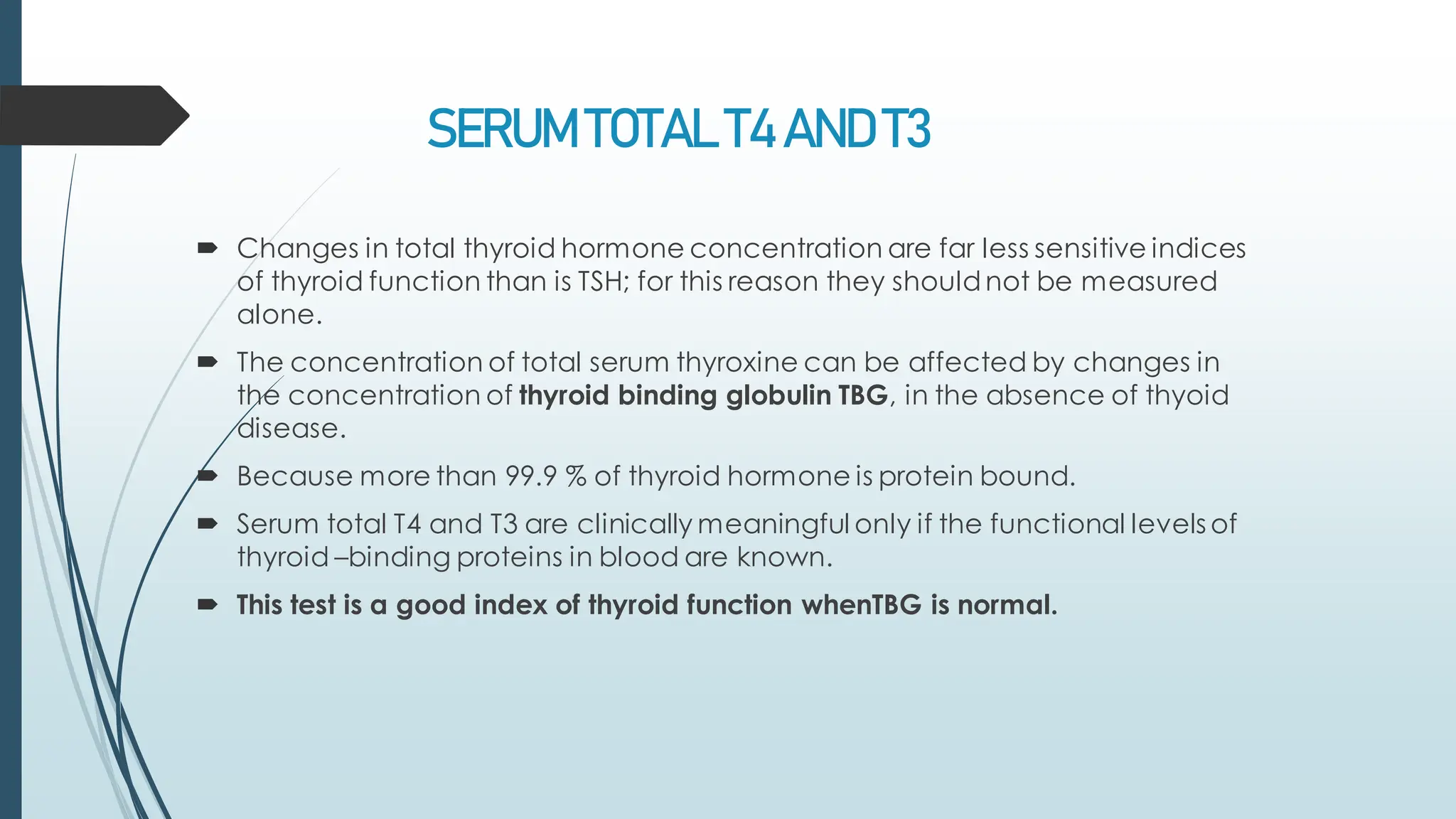 Thyroid Function Tests and clinical interpretation | PDF