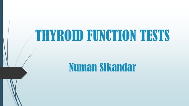 Thyroid Function Tests and clinical interpretation | PDF | Thyroid ...