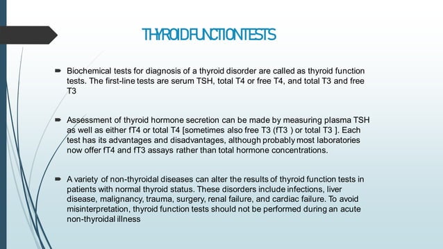 Thyroid Function Tests and clinical interpretation | PDF | Thyroid ...