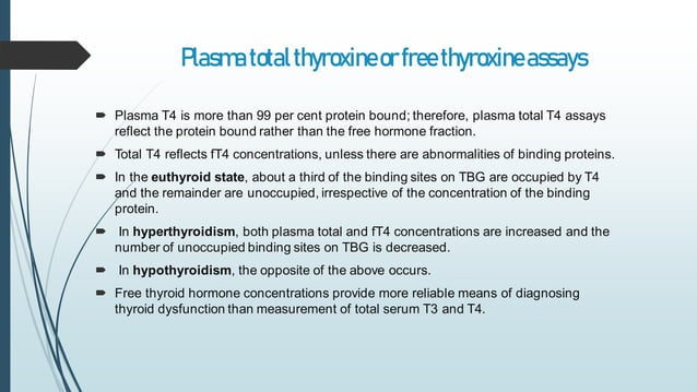 Thyroid Function Tests and clinical interpretation | PDF | Thyroid ...
