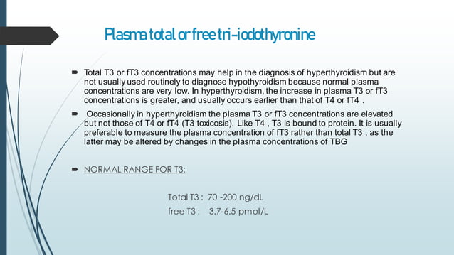 Thyroid Function Tests and clinical interpretation | PDF | Thyroid ...