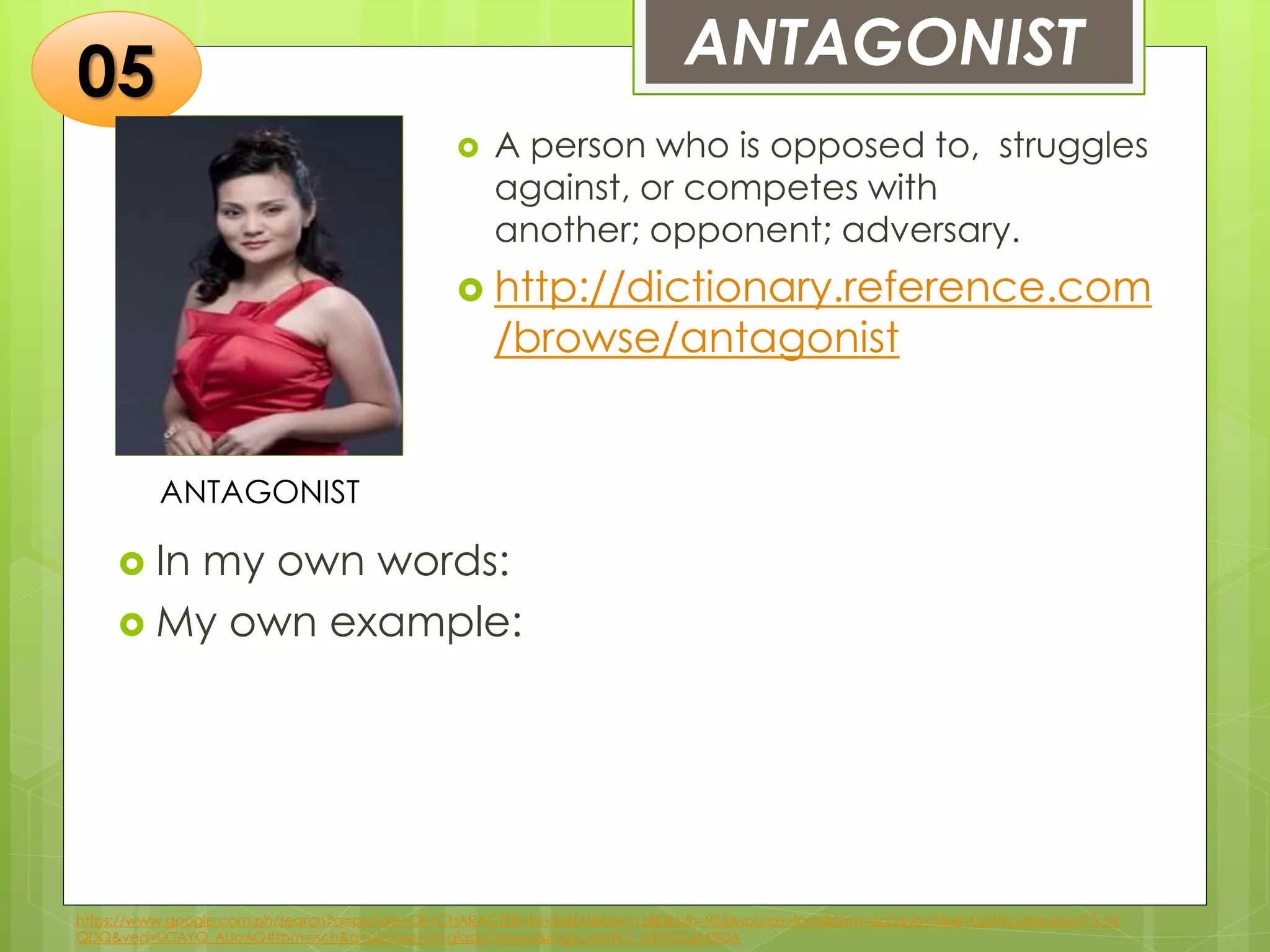 Types of Characters in Literature | PPTX