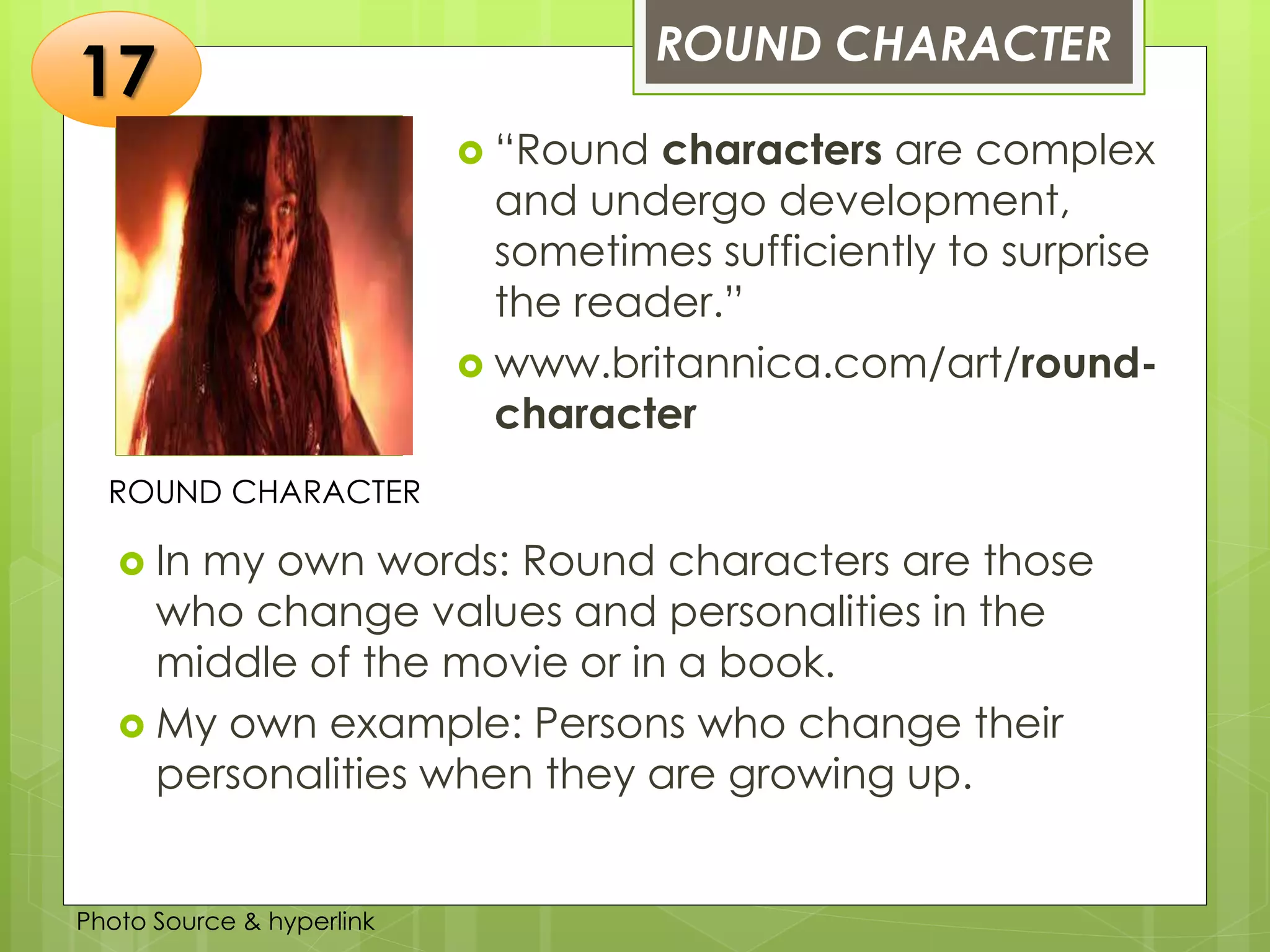 Types of characters in literature | PPTX