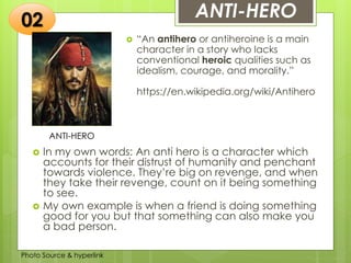 Types of characters in literature | PPTX