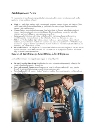 Arts Integration For classroom: Meaning, principles, Benefits And More ...