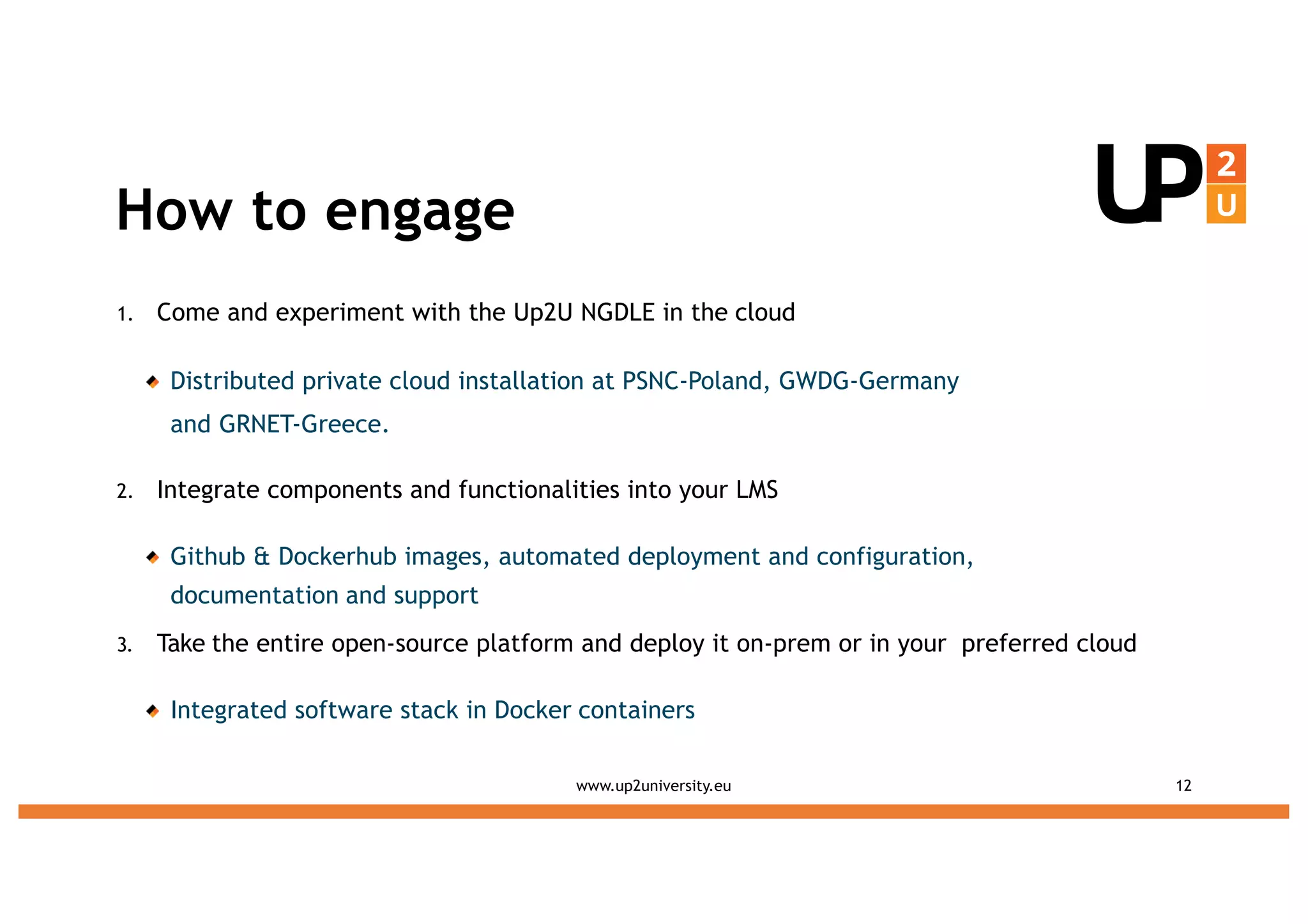 Up2U lightning talk | PPT
