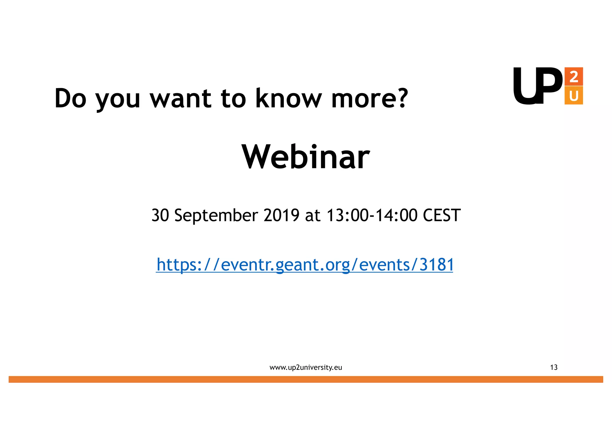 Up2U lightning talk | PPT