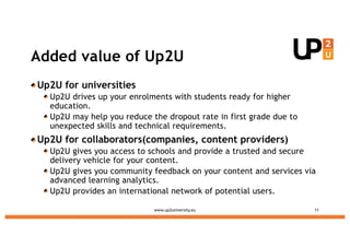 Up2U lightning talk | PPT