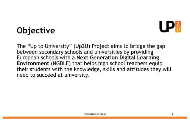 Up2u Lightning Talk Ppt