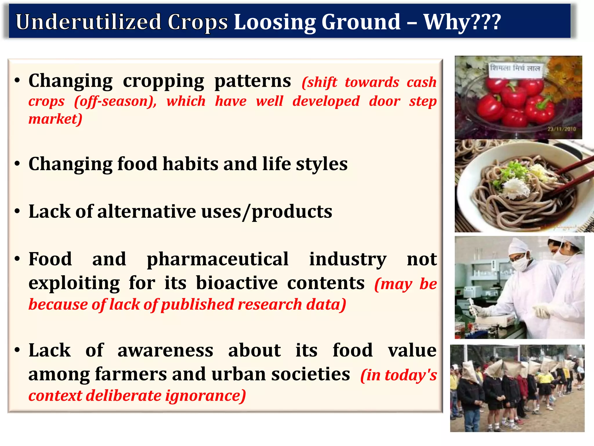 Underutilized Legumes: Global Status, Challenges and Opportunities for ...