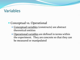 Variables and Control in Research Methodology | PPTX | Science