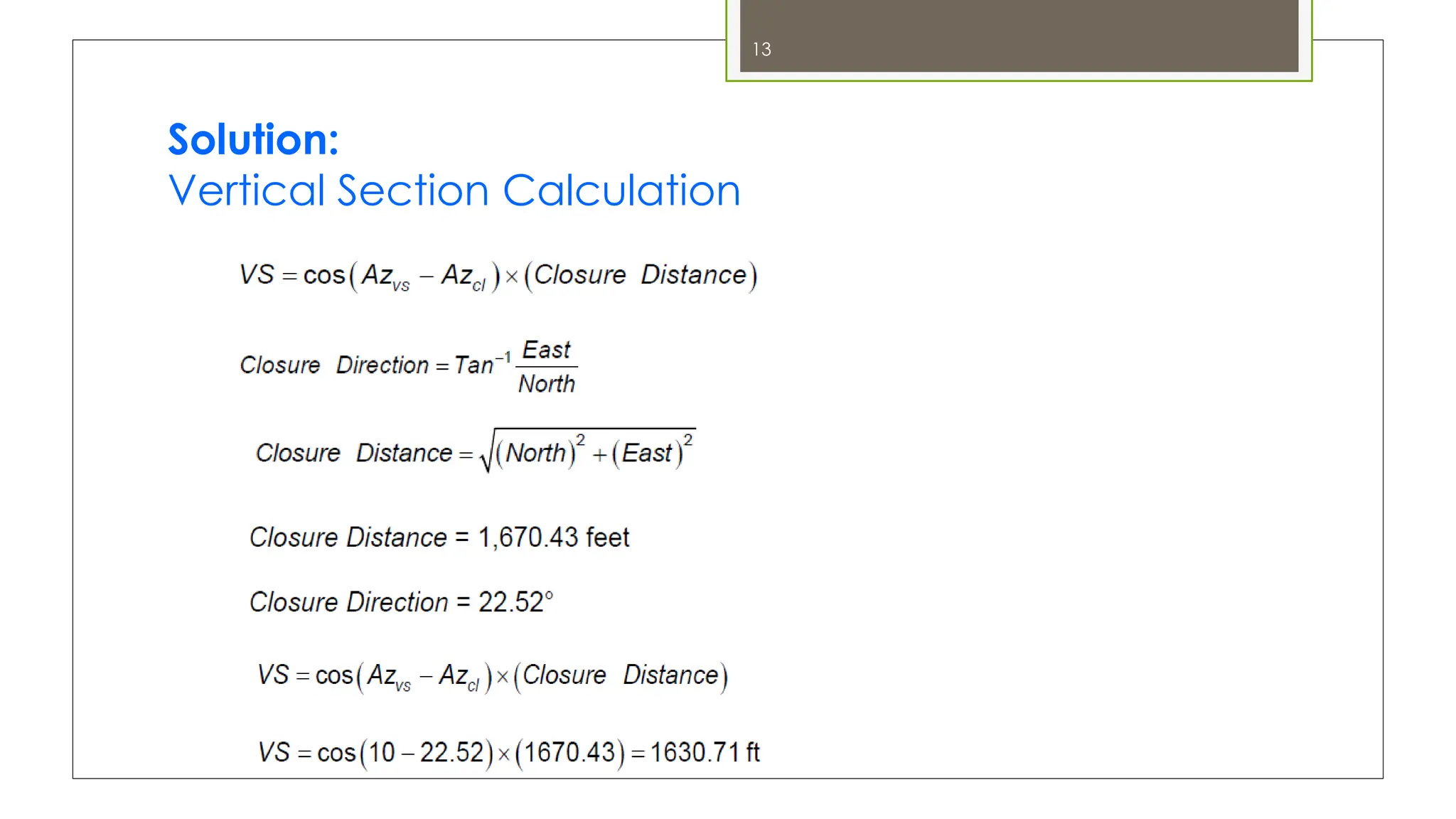 Vertical Section & Dogleg Severity in directional drilling | PDF