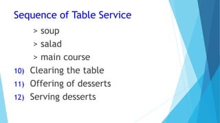 WAITING AT THE TABLE | PPTX