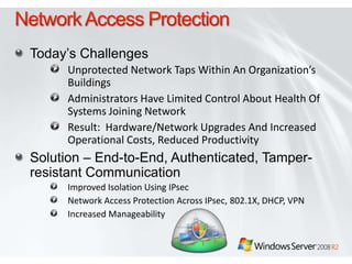 Windows 7 And Windows Server 2008 R2 Combined Value | PPTX