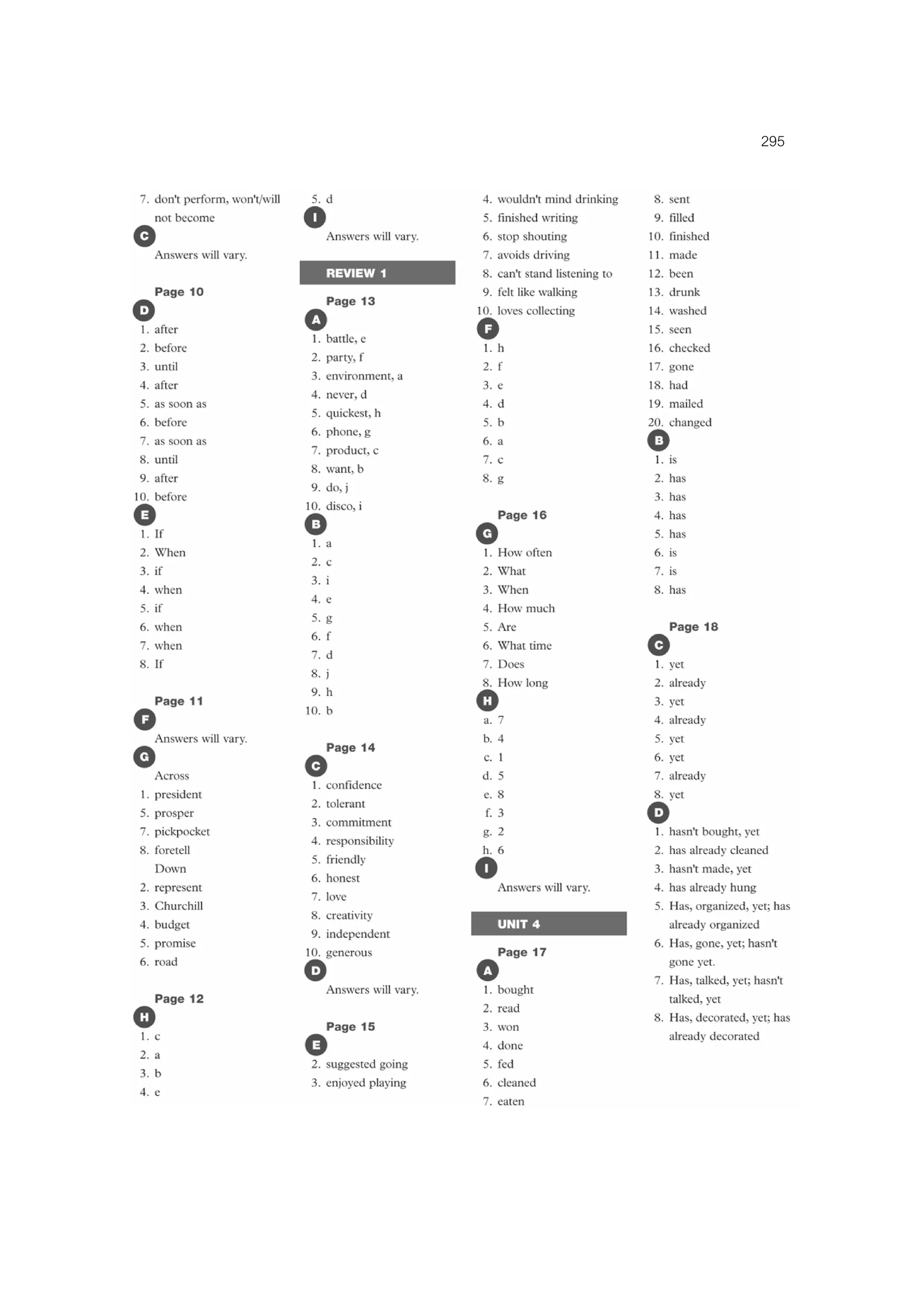 03 workbook answerkey | PDF