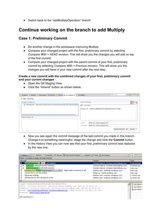 Git Tutorial EclipseCon France 2014 - Git Exercise 03 - work on ...