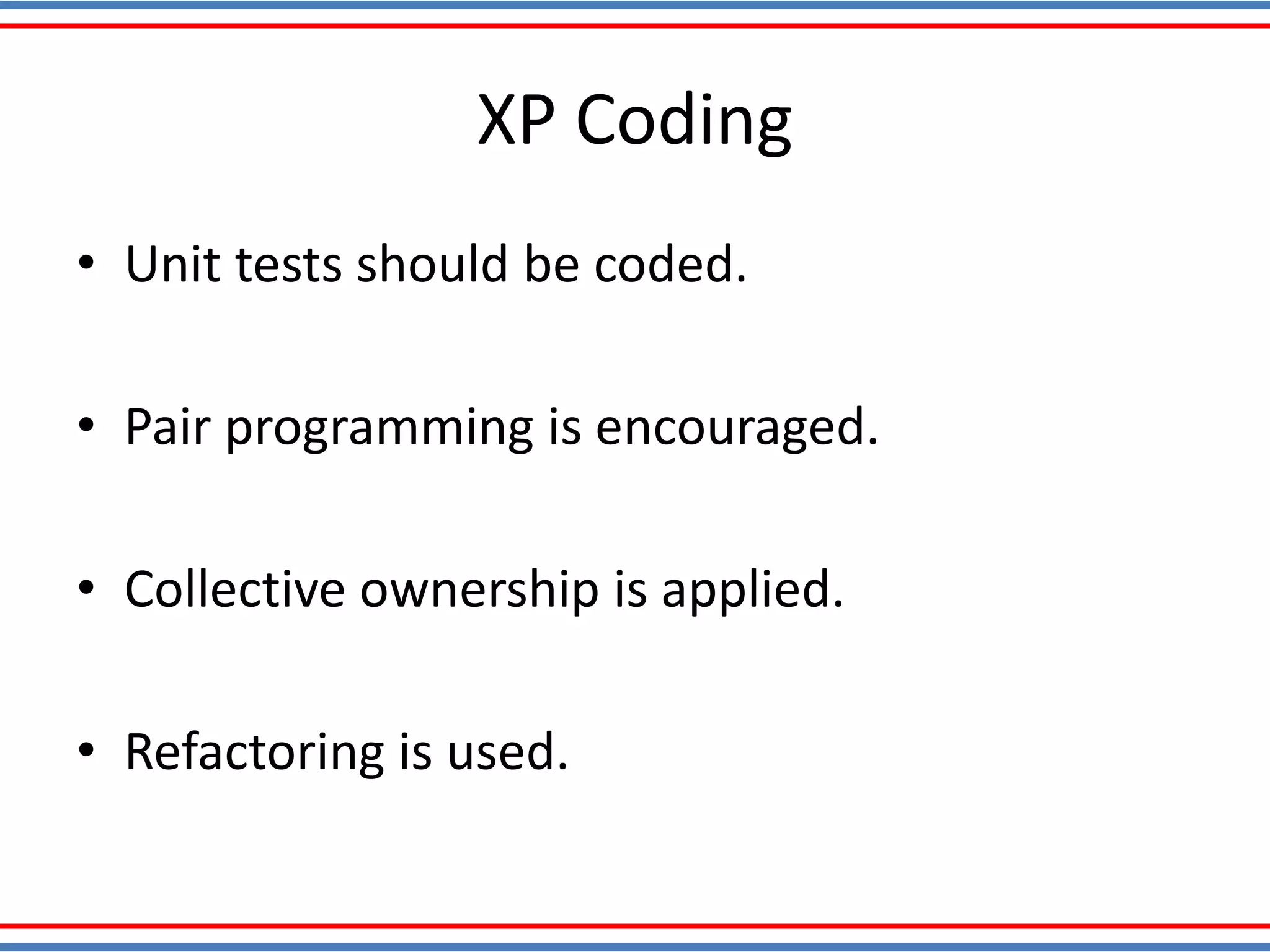 Extreme Programming (XP) | PPT