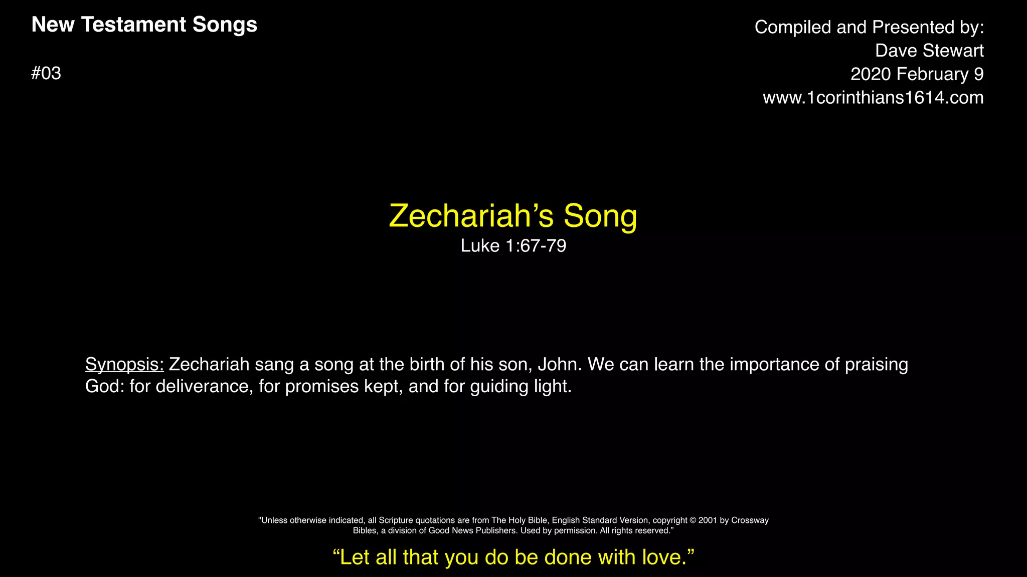 Zechariah's Song | PDF