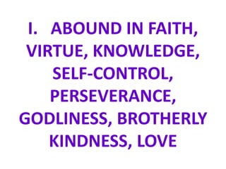 in what are you abounding | PPTX