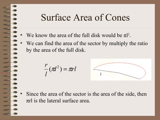 Surface area of circular solids | PPT | Physics | Science