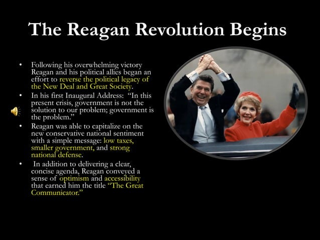 Reagan Revolution | PPT | Political Issues & policy | Politics