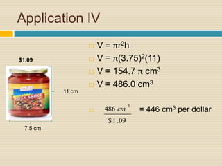 04.08.10 applications of volume and surface area | PPTX