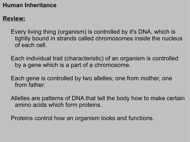 Human Inheritance & Genetic Disorders | ODP
