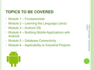 GTU Guidelines for Project on Android | PPT