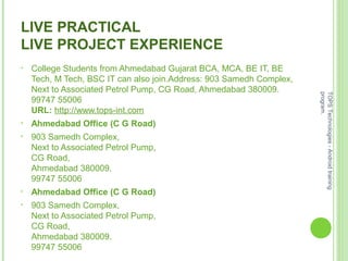 GTU Guidelines for Project on Android | PPT