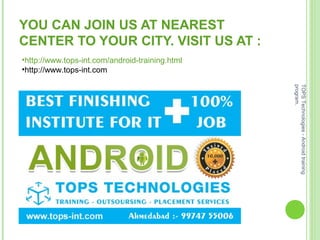 GTU Guidelines for Project on Android | PPT