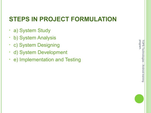 GTU Guidelines for Project on Android | PPT