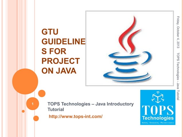 GTU Guidelines for Project on JAVA | PPT