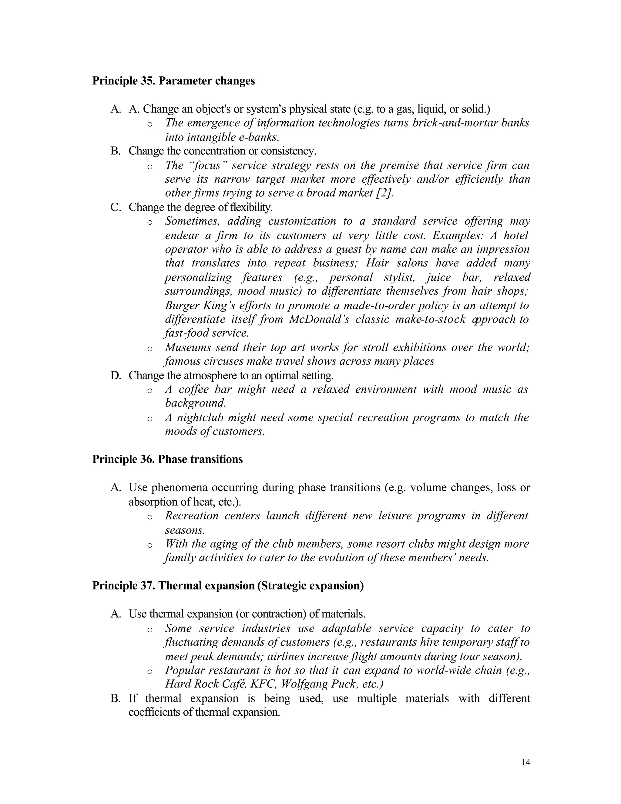 TRIZ 40 Principles of Contradiction | PDF