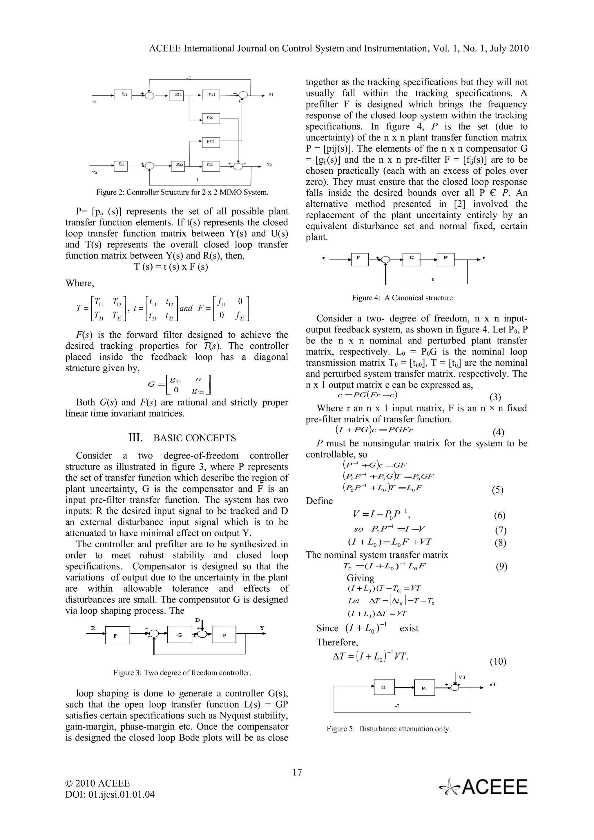 Multivariable Control System Design for Quadruple Tank Process using Quantitative Feedback ...