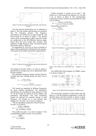 Multivariable Control System Design for Quadruple Tank Process using Quantitative Feedback ...