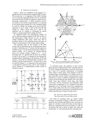 Space Vector Modulation with DC-Link Voltage Balancing Control for Three-Level Inverters | PDF