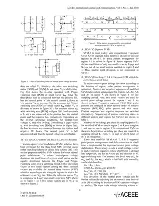 Space Vector Modulation with DC-Link Voltage Balancing Control for Three-Level Inverters | PDF
