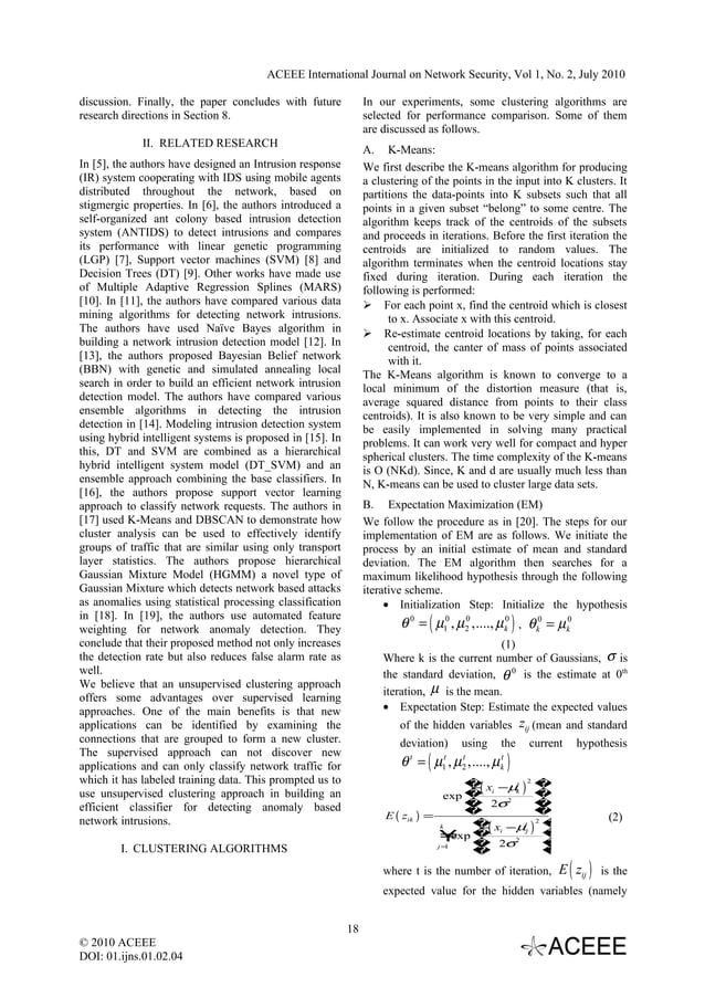 A Novel Classification Via Clustering Method For Anomaly Based Network
