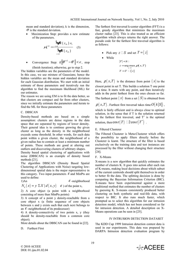 A Novel Classification via Clustering Method for Anomaly Based Network Intrusion Detection ...
