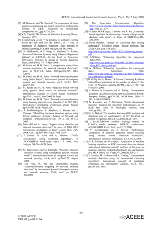 A Novel Classification via Clustering Method for Anomaly Based Network ...
