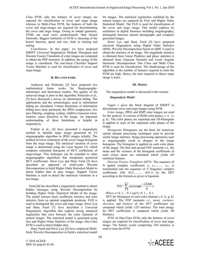 Detecting Original Image Using Histogram, DFT and SVM | PDF