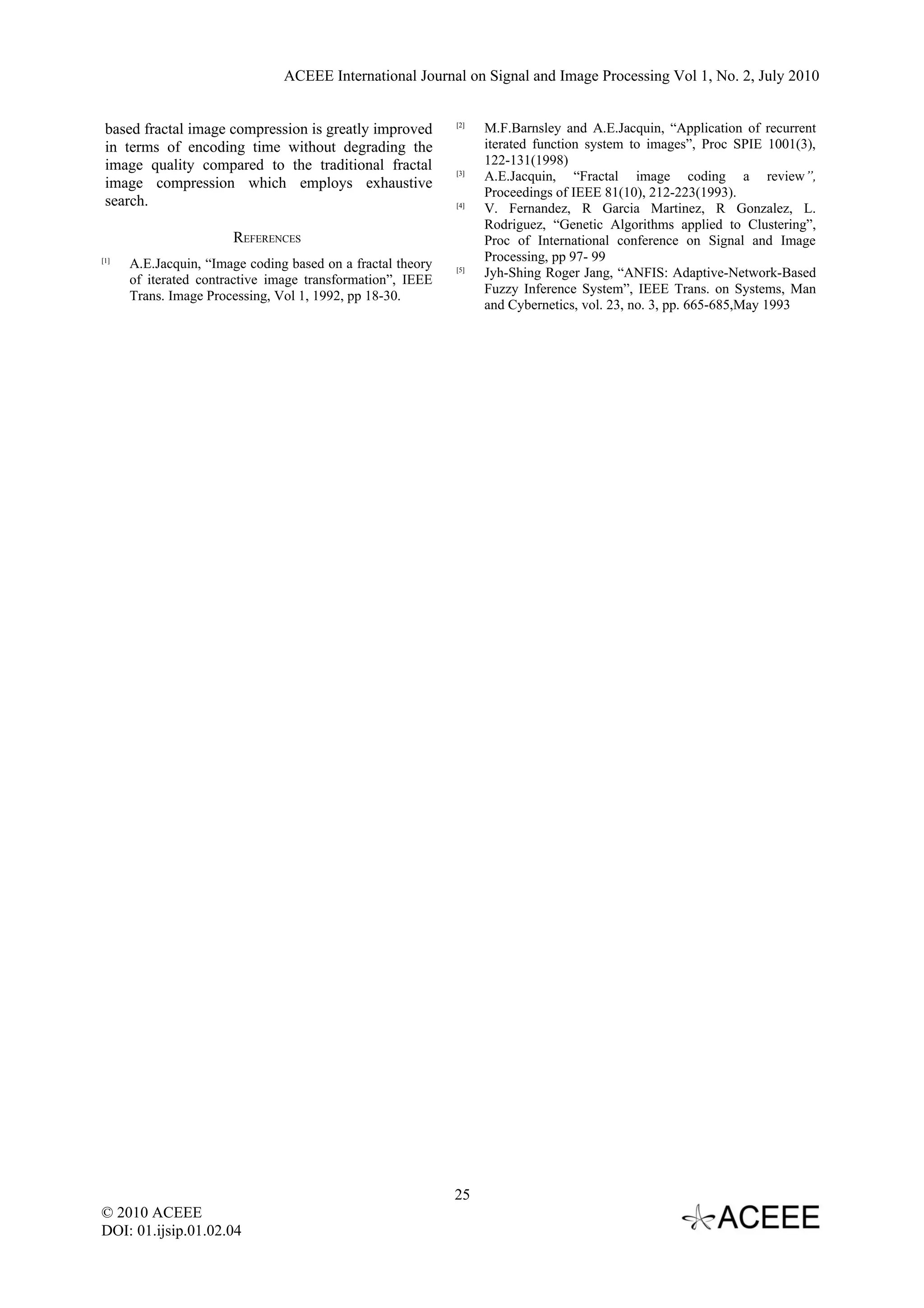 Adaptive Neuro-Fuzzy Inference System based Fractal Image Compression | PDF