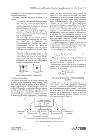 Adaptive Neuro-Fuzzy Inference System based Fractal Image Compression | PDF