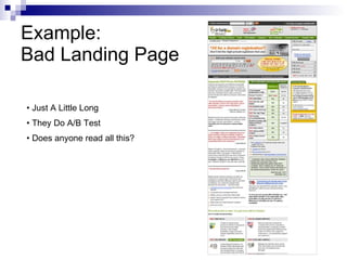 Landing Page Design & Optimization | PPT