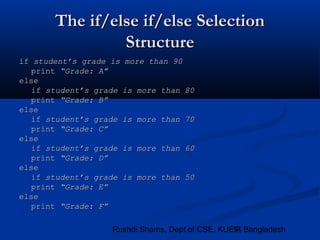 Lec 04. If-Else Statement / Increment and Decrement Operators | PPT