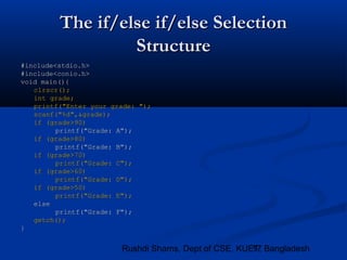 Lec 04. If-Else Statement / Increment and Decrement Operators | PPT