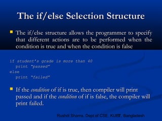 Lec 04. If-Else Statement / Increment and Decrement Operators | PPT
