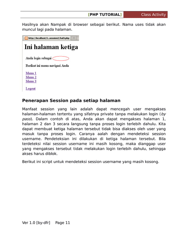 04. session1 konsep dasar session | PDF